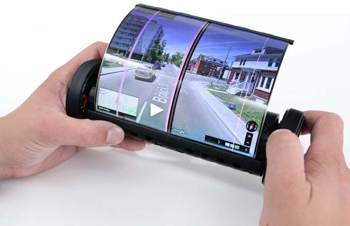 MagicScroll – гибкий планшет в виде свитка